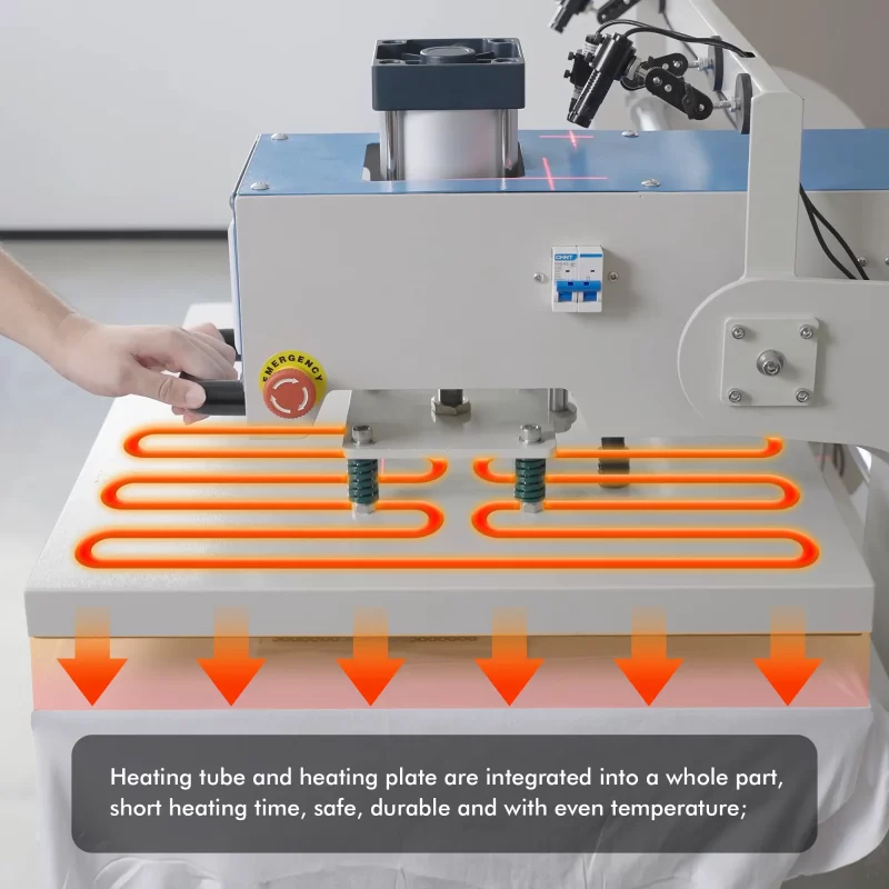 16"x24" Pneumatic Dual Heat Press with Infrared Positioning - Kilo Heat ...