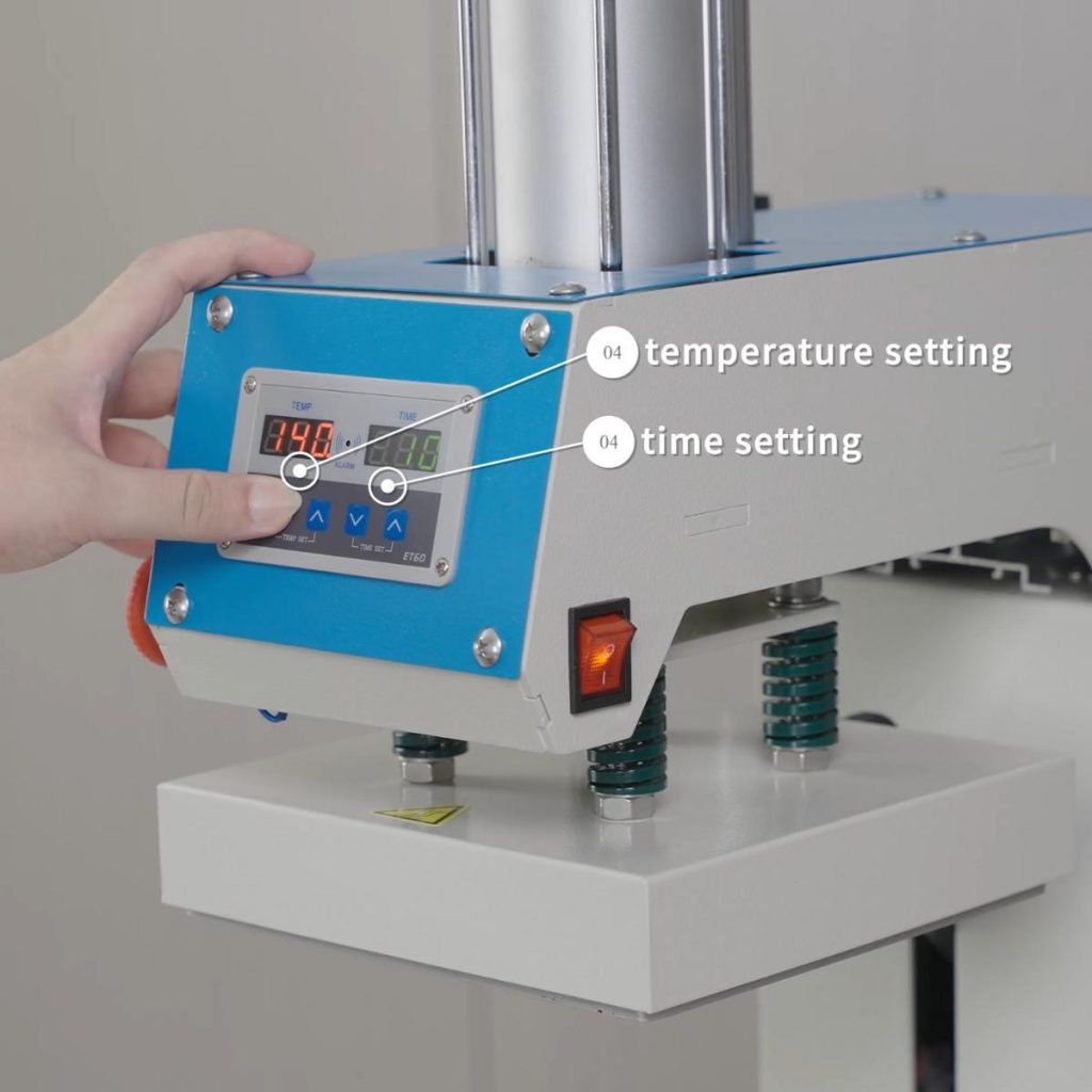 8″x8″ Small Label Pneumatic Heat Press Machine - Kilo Heat Press