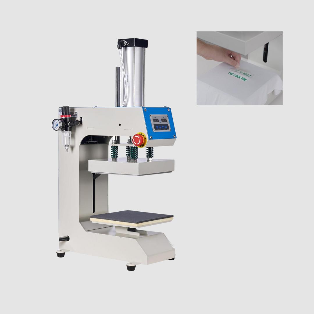 TQ4050 Mem Heat Press – Pneumatic Dual Heat Press for T-shirt Printing