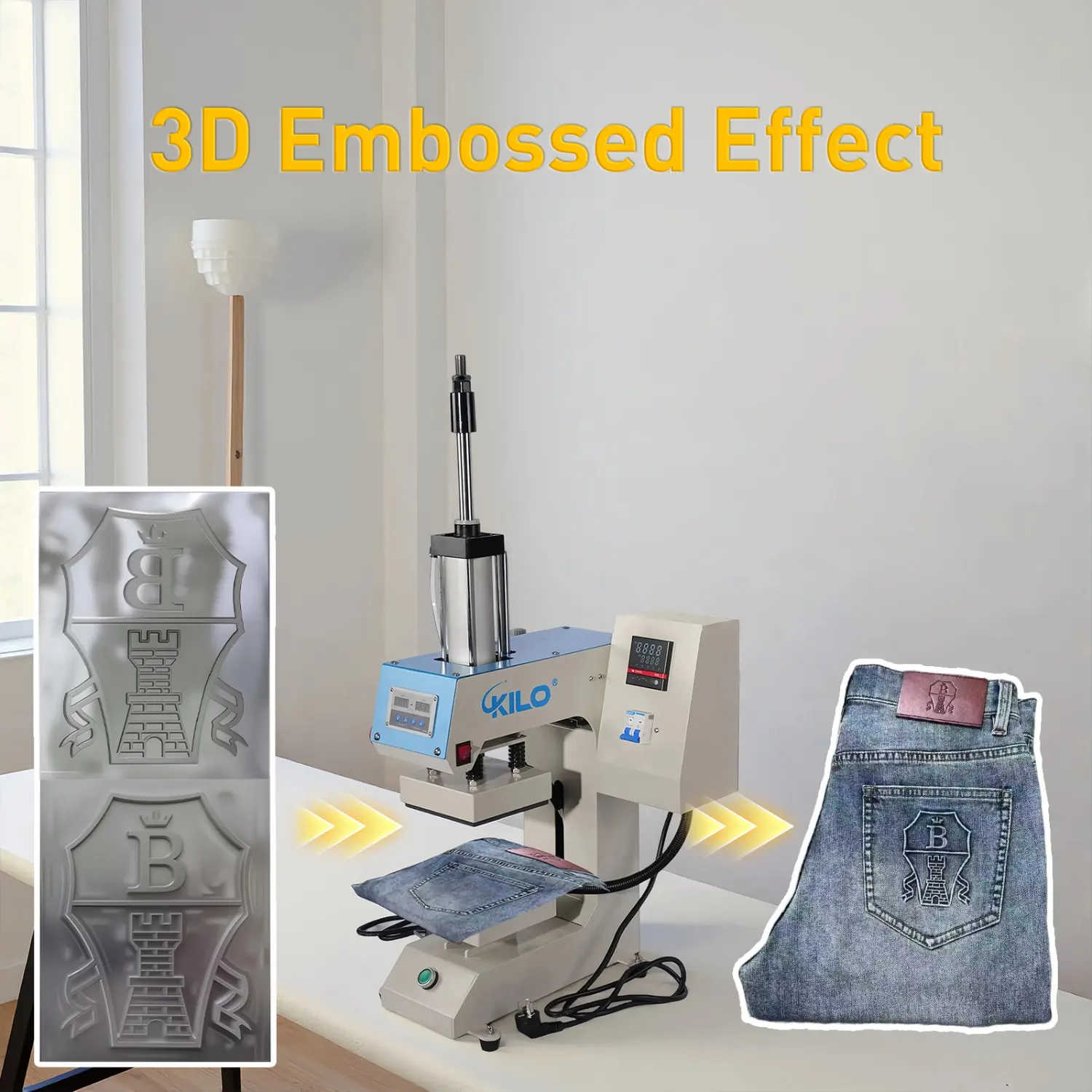 10x10 Label Heat Press with Both Upper and Lower Heating Plates - Kilo ...